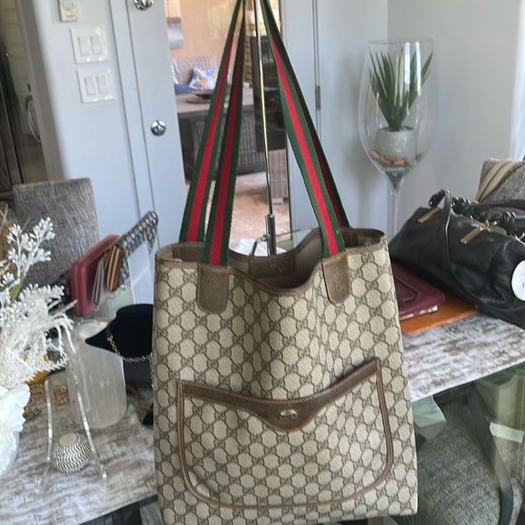 Gucci | Bags | Gucci Large Canvas Cherry Line Tote Bag | Poshmark